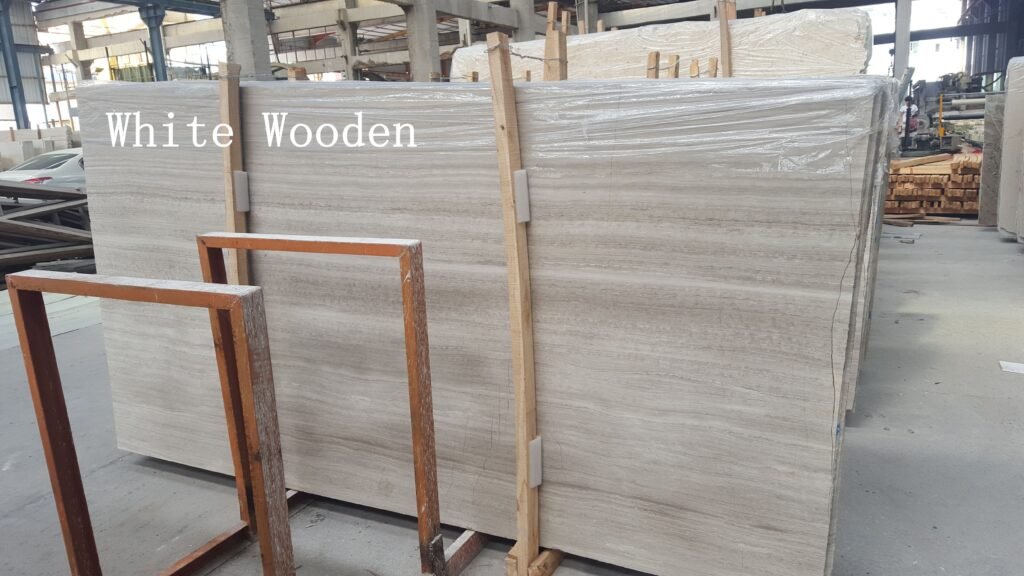 White Wooden Marble Slabs - Pan-Asian SFS Stone
